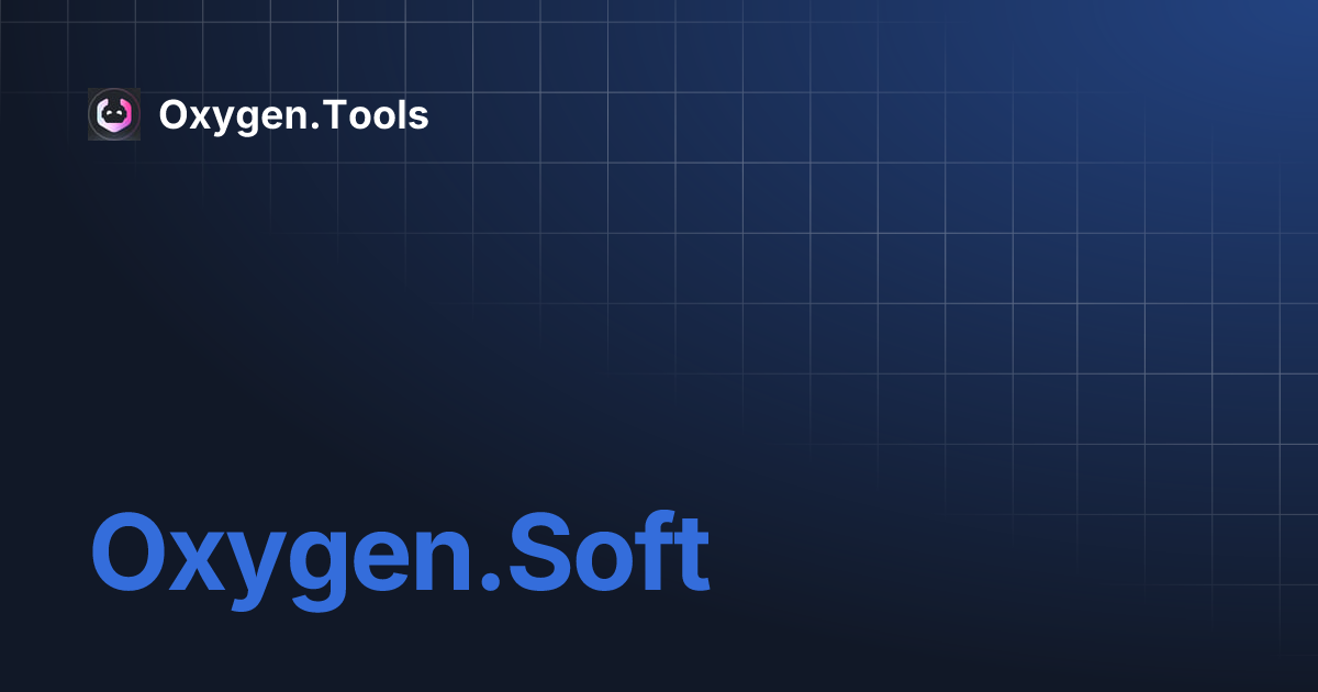 Oxygen.Soft | Oxygen.Tools